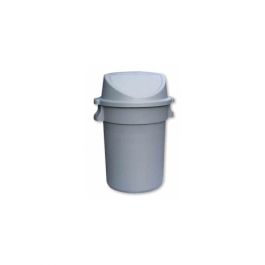 Heavy Duty 80 Litre Push Lid Bin / Container | Grey