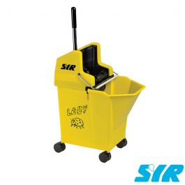 SYR Ladybug - 9 Litre Kentucky Mop Bucket & Wringer w/ Castor Wheels ...