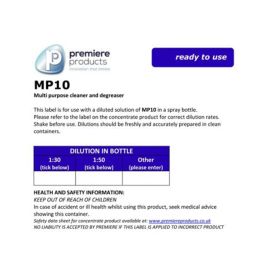 MP10 Label | 750ml Trigger | Each