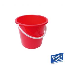 10 Litre Plastic Round Bucket RED