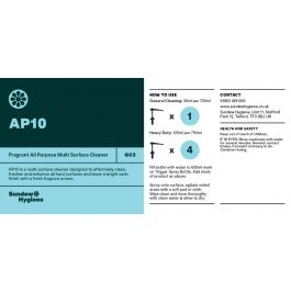 Sundew Hygiene | AP10 | 750ml RTU Label