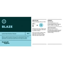 Sundew Hygiene | Blaze | 750ml RTU Label
