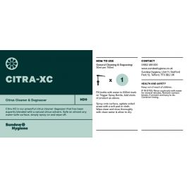 Sundew Hygiene | Citra-XC | 750ml RTU Label
