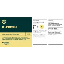 Sundew Hygiene | O-Fresh | 750ml RTU Label
