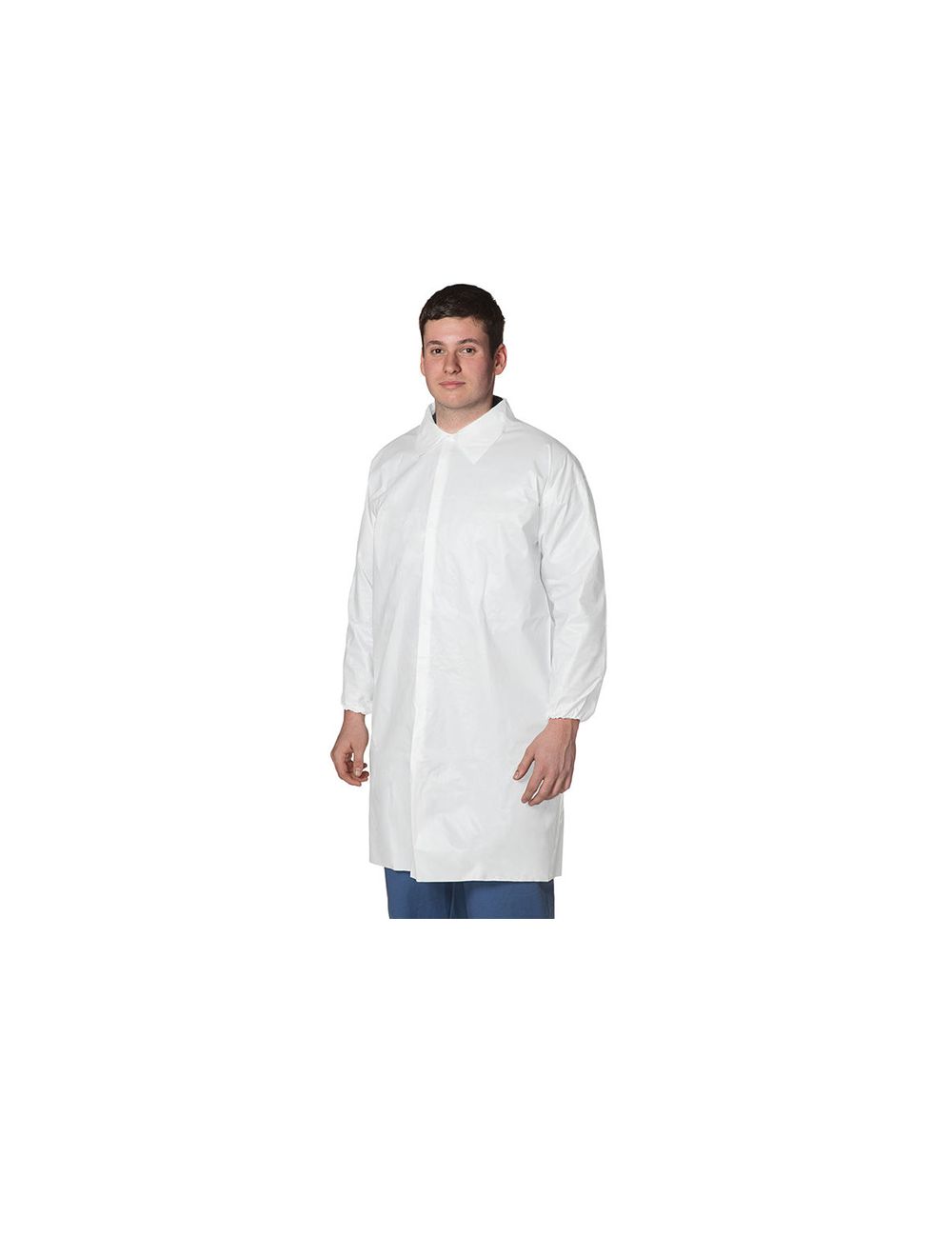 Non Woven Disposable Coats Box/50 | White | Large